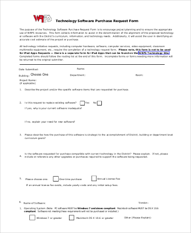 FREE 15+ Purchase Request Form Samples, PDF, MS Word, Google Docs, Excel