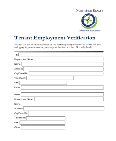 FREE 8+ Sample Employment Verification Request Forms in PDF | MS Word