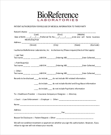 FREE 8+ Sample Third Party Authorization Forms in PDF | MS Word