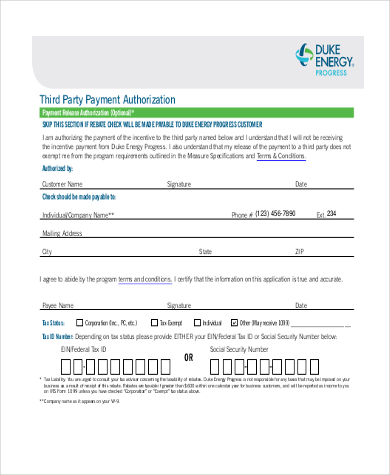 FREE 8+ Sample Third Party Authorization Forms in PDF | MS Word
