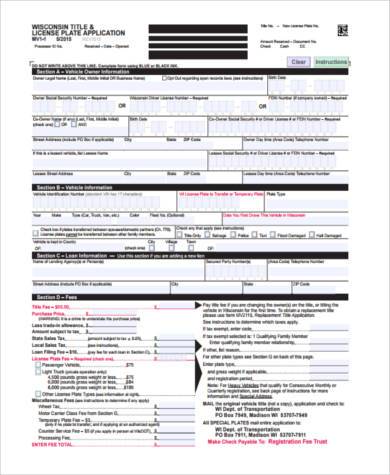 FREE 9+ Sample Title Transfer Forms in PDF | Word