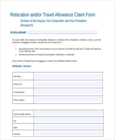 FREE 13+ Travel Allowance Form Samples, PDF, MS Word, Google Docs, Excel