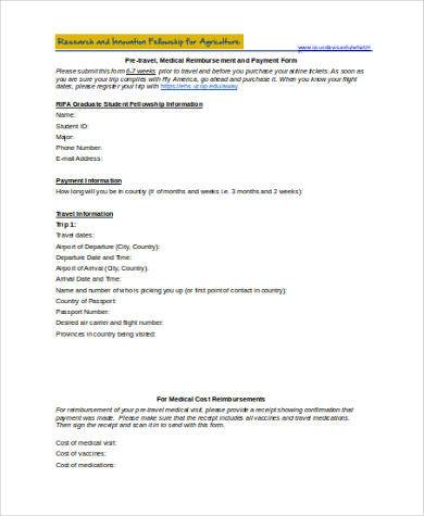 FREE 8+ Sample Travel Medical Forms in PDF | MS Word