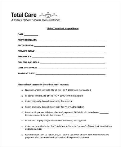 FREE 9+ Sample Universal Claim Forms in PDF | MS Word