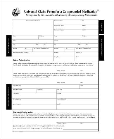 FREE 9+ Sample Universal Claim Forms in PDF | MS Word