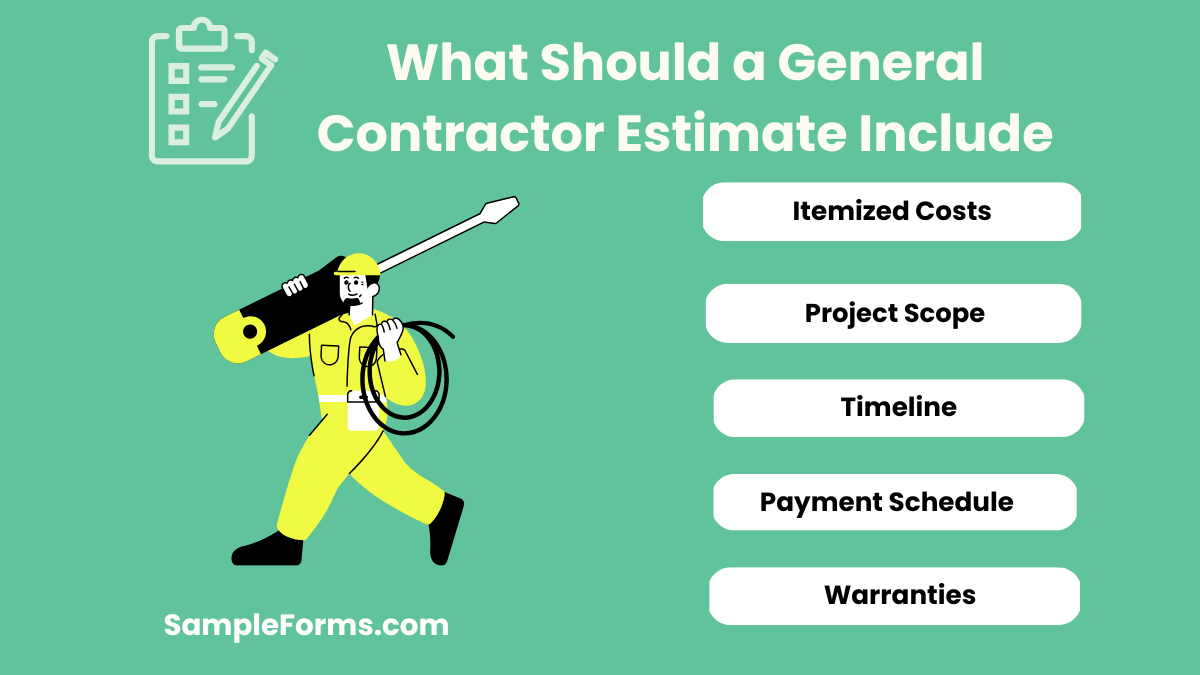 FREE 11+ Contractor Estimate Form Samples, PDF, MS Word, Google Docs