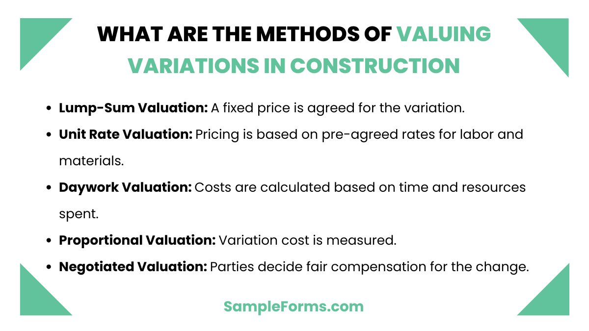 FREE 8+ Construction Variation Form Samples, PDF, MS Word, Google Docs