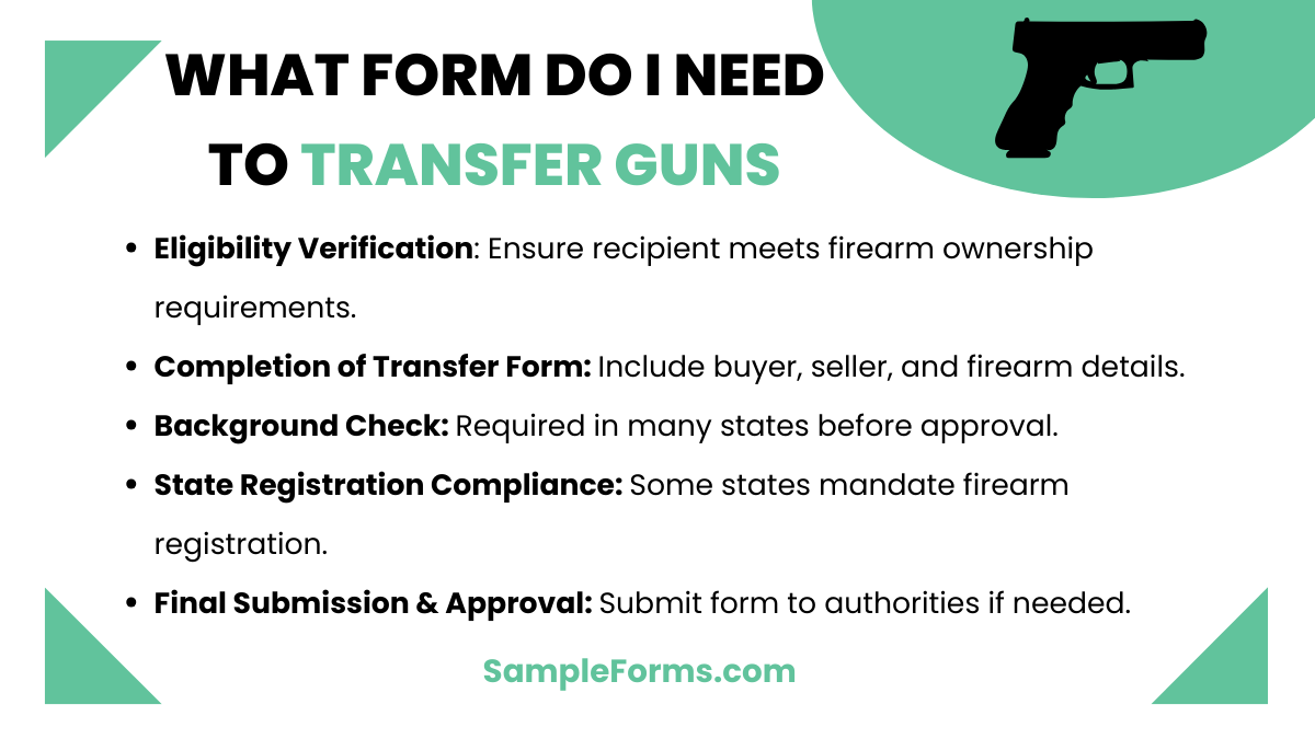 FREE 12+ Gun Ownership Transfer Form Samples, PDF, MS Word, Google Docs