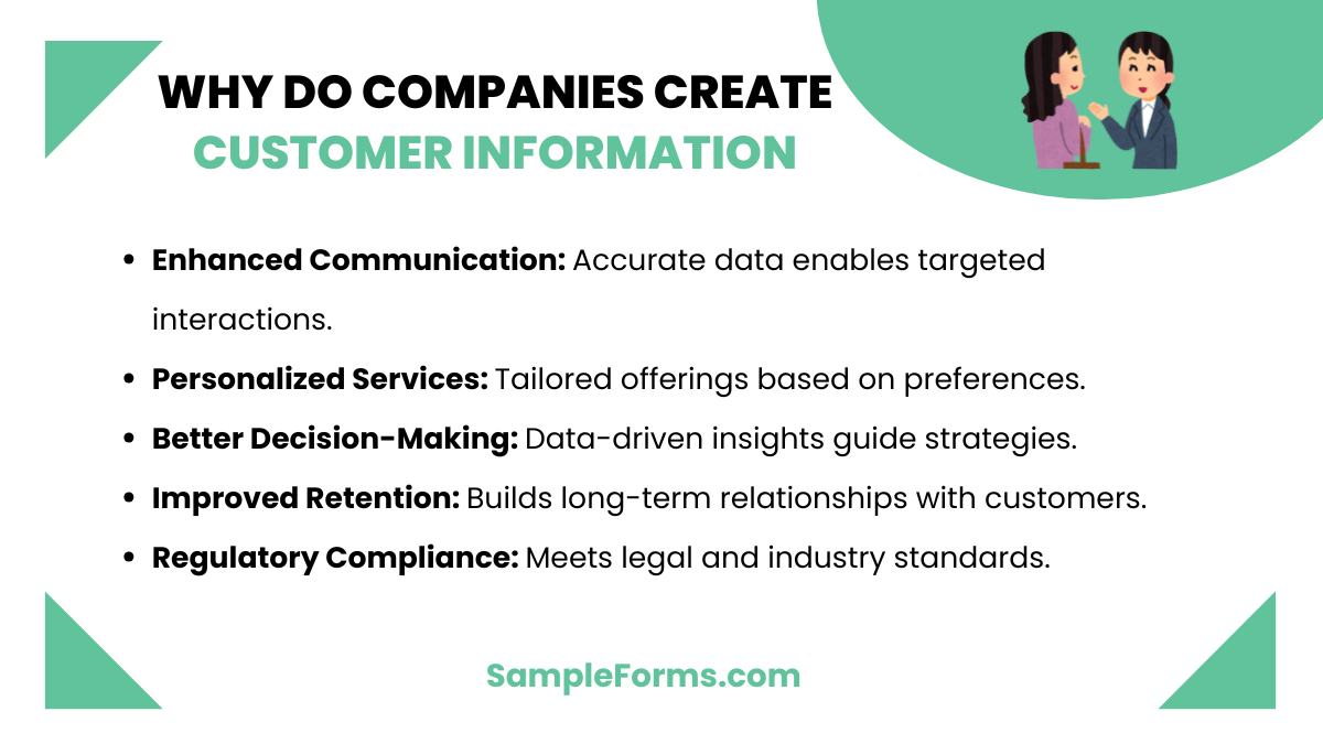FREE 13+ Customer Information Form Samples, PDF, MS Word, Google Docs ...
