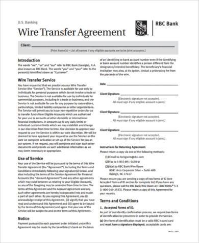 FREE 10+ Sample Transfer Agreement Forms in PDF | MS Word | Excel