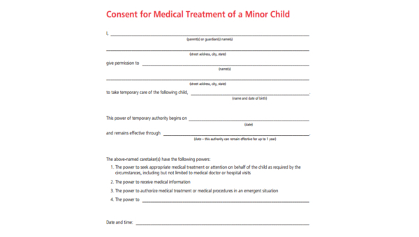 Pdf Notary Printable Child Travel Consent Form Printable Forms Free 