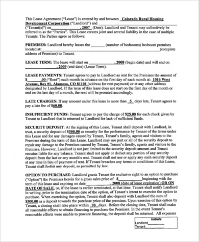 FREE 6+ Sample Landlord Tenant Forms in PDF | MS Word