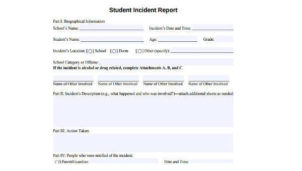 FREE 10 Sample School Report Forms In PDF MS Word Excel