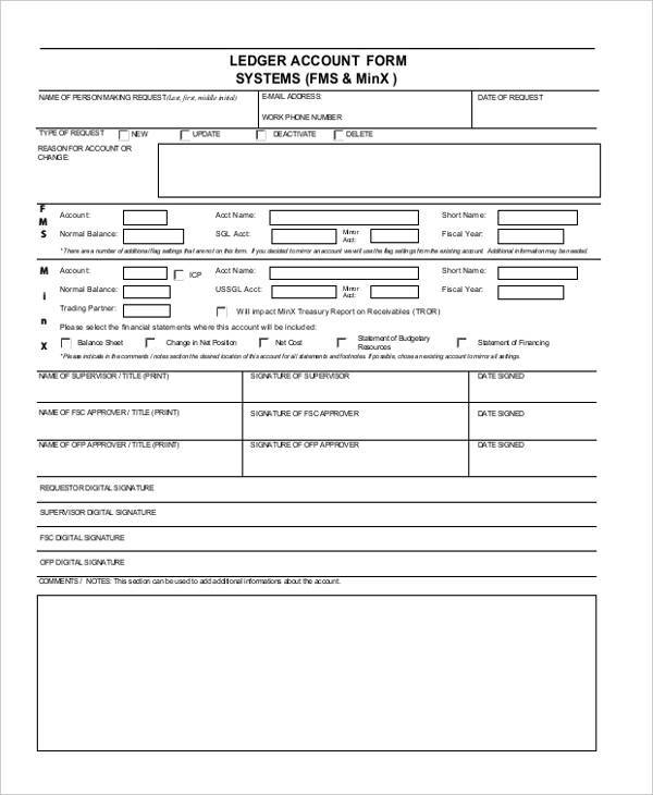 FREE 17+ Sample Printable Accounting Forms in PDF | MS Word | Excel