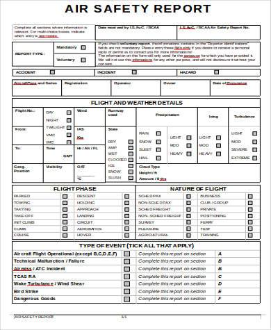 FREE 14+ Safety Report Form Samples, PDF, MS Word, Pages, Google Docs