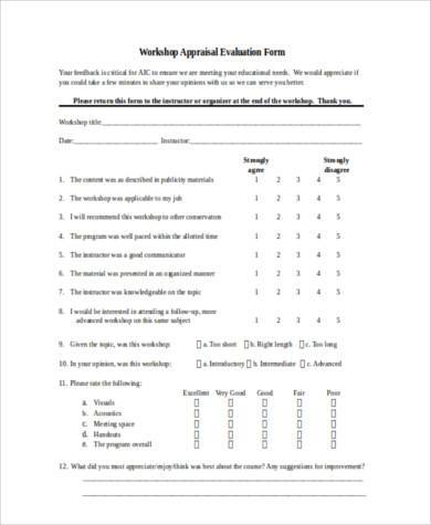 FREE 8+ Sample Appraisal Feedback Forms in PDF | MS Word