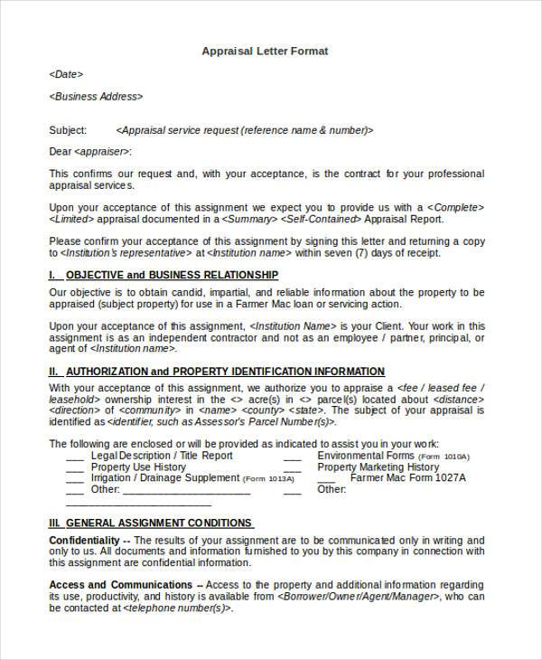 FREE 29+ Sample Appraisal Formats in PDF | MS Word | Excel