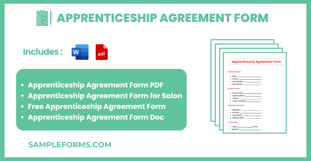 FREE 12+ Apprenticeship Agreement Form Samples, PDF, MS Word, Google Docs