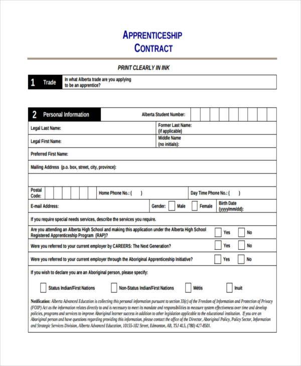 FREE 7+ Sample Contract Registration Forms in PDF | MS Word