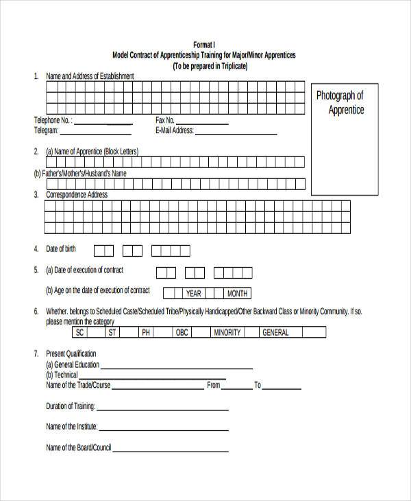 FREE 7+ Sample Contract Registration Forms in PDF | MS Word