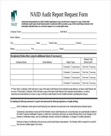 FREE 12+ Audit Report Form Samples, PDF, MS Word, Google Docs