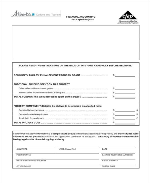 FREE 17+ Sample Printable Accounting Forms in PDF | MS Word | Excel