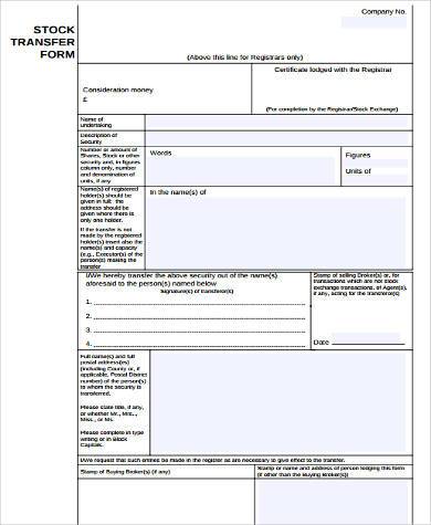 FREE 10+ Transfer Form Samples in PDF | MS Word | Excel
