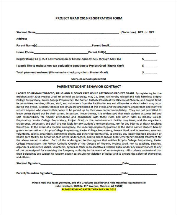 FREE 6+ Sample Behavior Contract Forms in PDF | MS Word