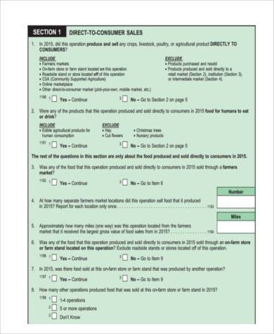 FREE 12+ Market Survey Form Samples, PDF, MS Word, Google Docs