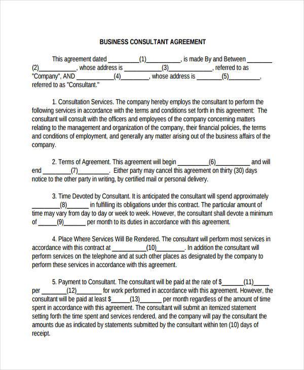 FREE 9+ Sample Business Contract Forms in PDF | MS Word