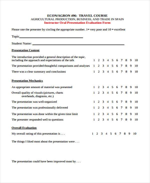 FREE 10+ Business Evaluation Forms in PDF | MS Word