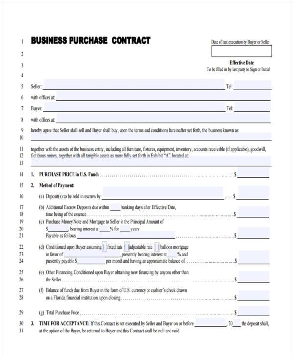 FREE 9+ Sample Business Contract Forms in PDF | MS Word