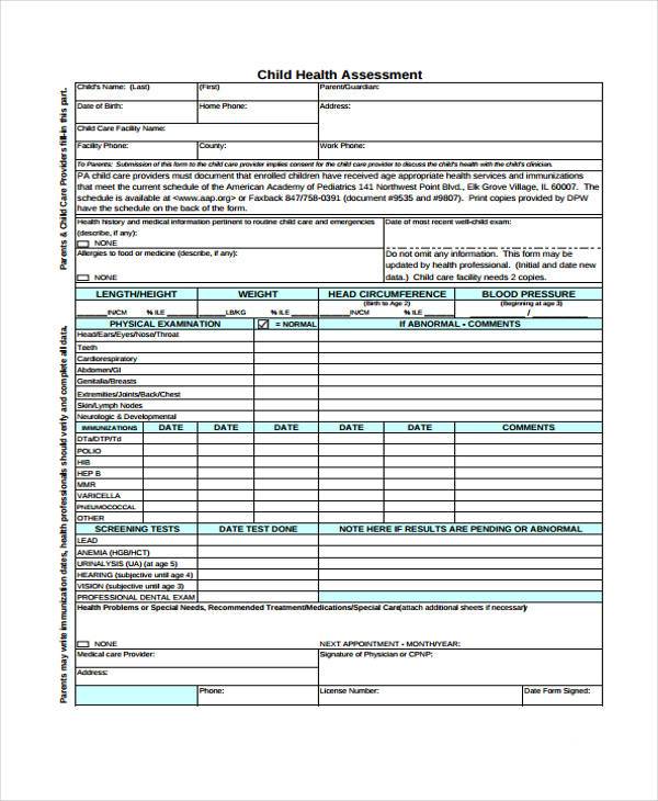 FREE 36+ Assessment Form Samples, PDF, MS Word, Google Docs