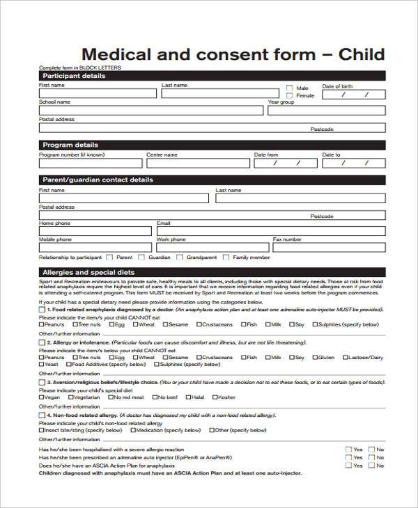 FREE 40+ Sample Consent Forms in PDF