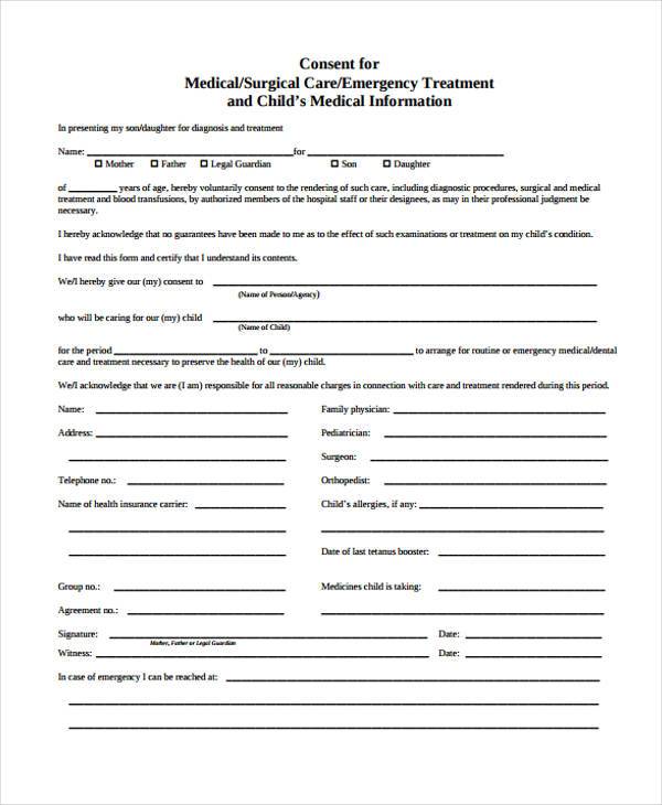 FREE 40+ Sample Consent Forms in PDF