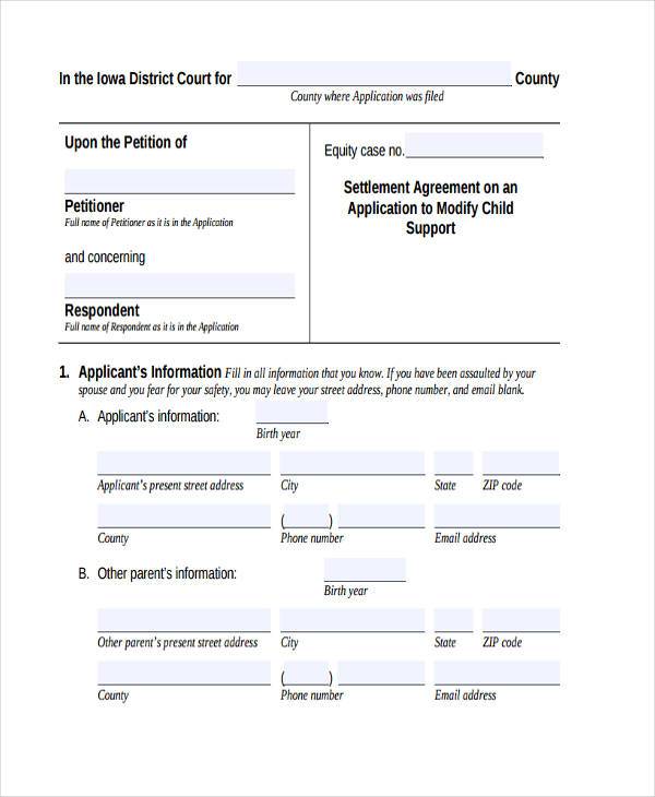 FREE 9+ Sample Child Support Agreement Forms in PDF | MS Word
