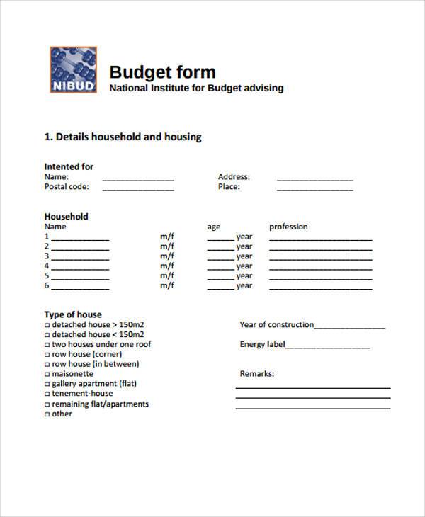 FREE 8+ Sample College Budget Forms in PDF | MS Word | Excel