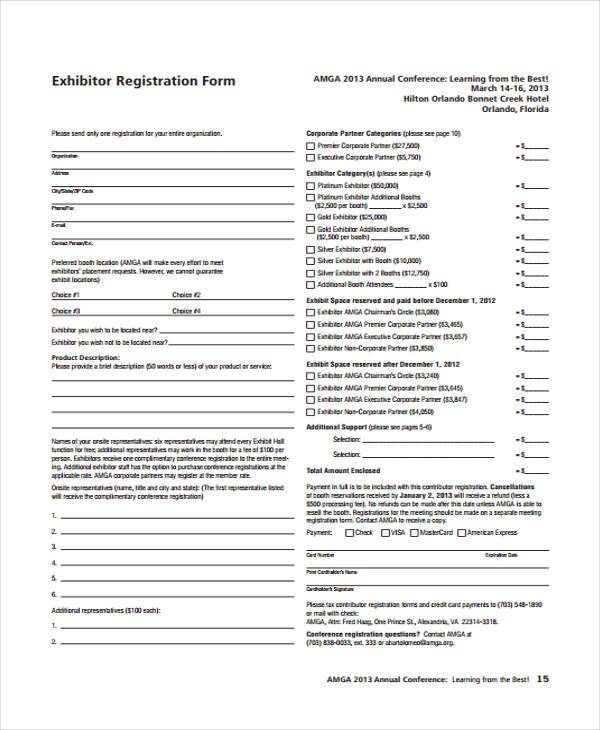 FREE 10+ Conference Registration Forms in PDF | MS Word | Excel