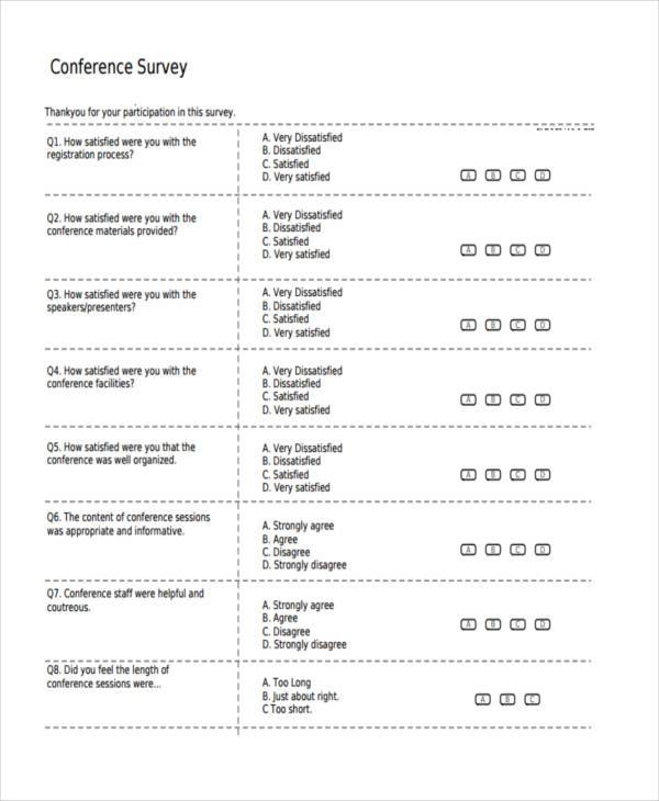 FREE 13+ Conference Feedback Form Samples, PDF, MS Word, Google Docs