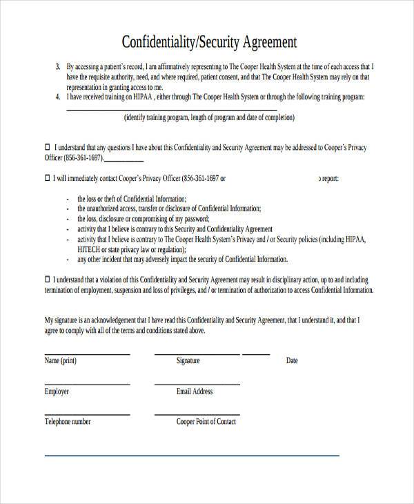 FREE 10+ Security Agreement Forms in PDF | MS Word