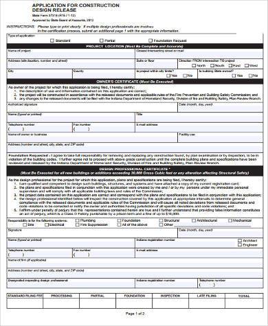 FREE 8+ Sample Construction Release Forms in PDF | MS Word