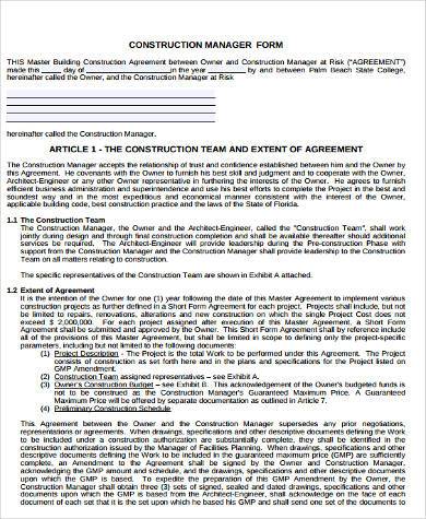 FREE 7+ Sample Construction Short Forms in PDF | MS Word
