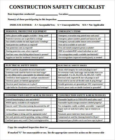 FREE 13+ Construction Safety Form Samples, PDF, MS Word, Google Docs