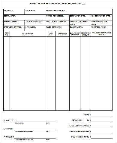 FREE 9+ Sample Contractor Payment Forms in PDF | MS Word | Excel