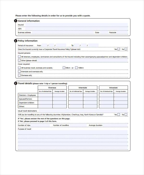 FREE 14+ Travel Proposal Forms in PDF | MS Word | Excel