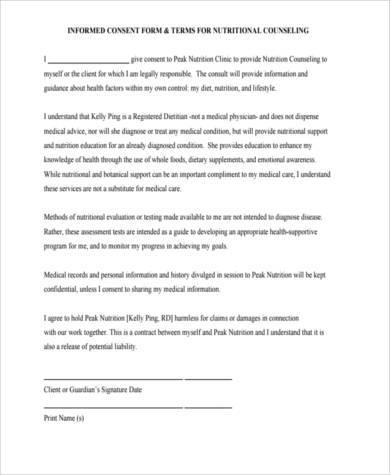 FREE 8+ Sample Counselling Consent Forms in PDF | MS Word