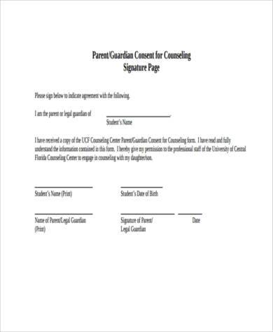 FREE 8+ Sample Counselling Consent Forms in PDF | MS Word