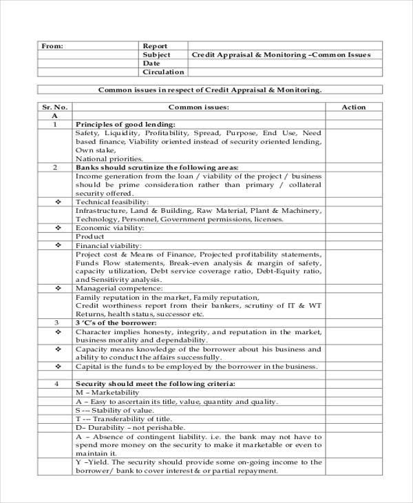 FREE 29+ Sample Appraisal Formats in PDF | MS Word | Excel