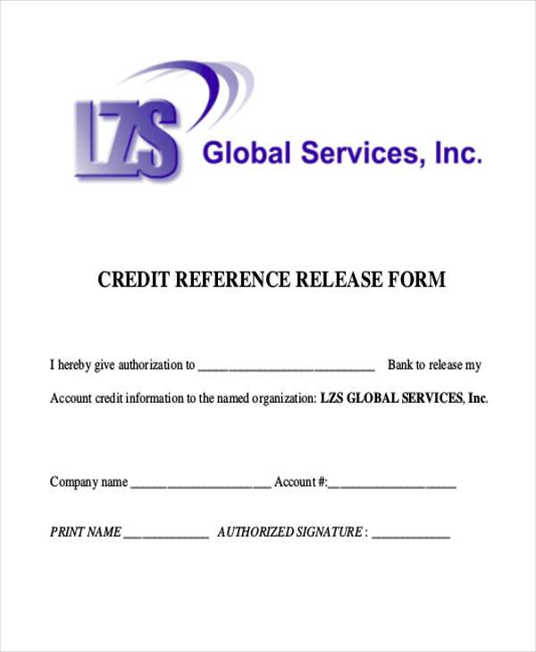 FREE 9+ Sample Reference Release Forms in PDF | MS Word