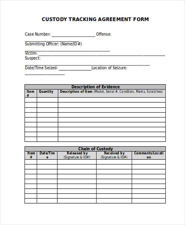 FREE 12 Custody Agreement Form Samples PDF MS Word Google Docs FREE 12 Custody Agreement Form Samples PDF MS Word Google Docs